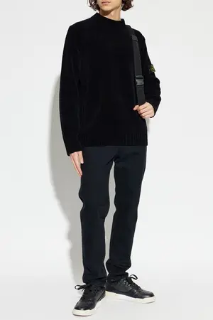 Stone Island Crew Neck Cotton Knit Sweater