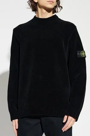Stone Island Crew Neck Cotton Knit Sweater