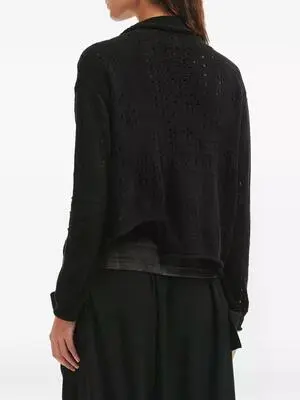 Y’s Buttoned Asymmetrical Cardigan
