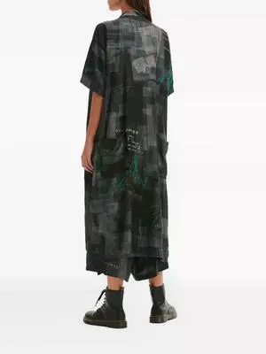 Y’s Printed Button-front Shirt Dress