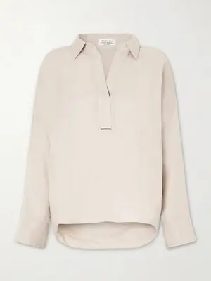 Brunello Cucinelli Cut Out Blouses
