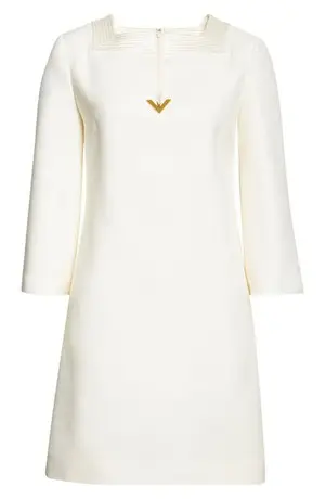 Valentino Garavani Wool & Silk Crepe Couture Dress