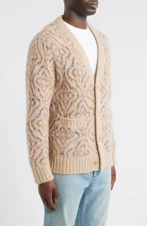 CORRIDOR Somatic Alpaca & Cotton Blend Cardigan - Natural