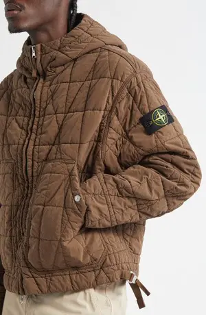 Stone Island Cotton And Nylon Parka