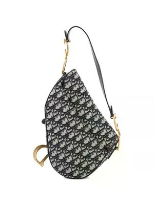 Dior Saddle Handbag Oblique Canvas Medium