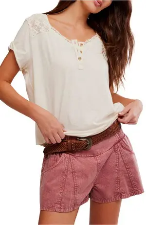 Free People Heirloom Henley Top