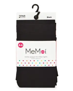 MEMOI 8-pair Pack Opaque Microfiber Tights
