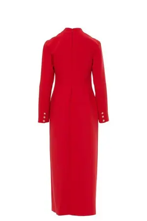 GIZIA Wrap Dress With Front Slit