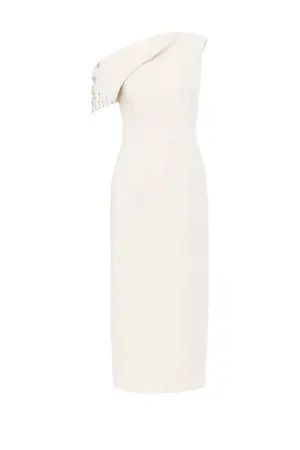 GIZIA Beaded Embellished One-shoulder Maxi Dress