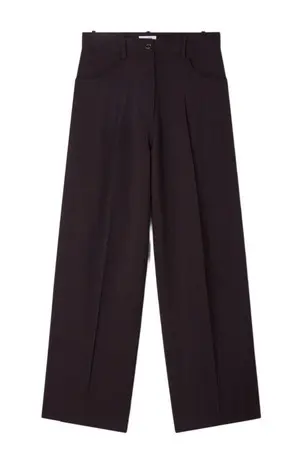 Sandro High-waisted Wide-leg Trousers