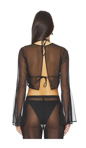 SHANI SHEMER Phoenix Crop Top - Black