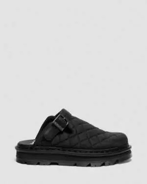 Dr. Martens Zebzag Quilted Canvas Platform Mules