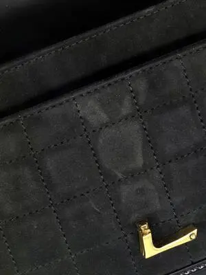 Saint Laurent Solferino Bag Quilted Suede Small Shoulder Bag