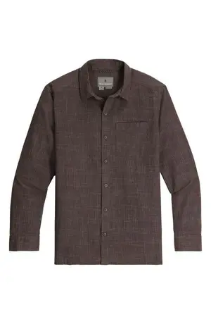 Royal Robbins Hempline Spaced Button-up Shirt - Seal Brown