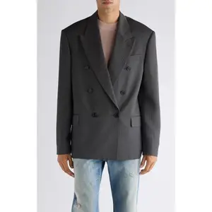 Acne Studios Jarvel Double Breasted Herringbone Blazer