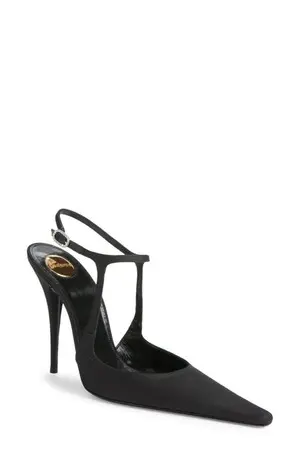 Saint Laurent Ankle Strap Stiletto Pumps - Noir