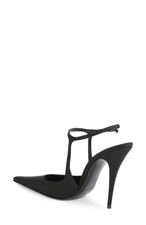 Saint Laurent Ankle Strap Stiletto Pumps - Noir
