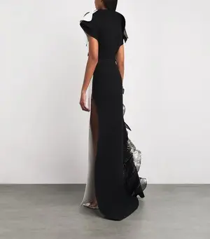 Maticevski Metallic Embellished Collider Gown