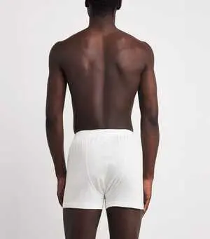 Sunspel Superfine Cotton Boxer Shorts - White