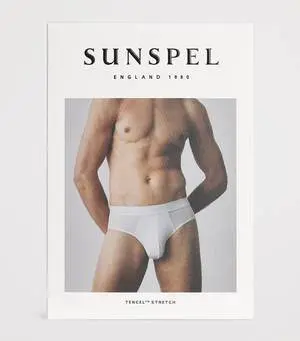 Sunspel Tencel-blend Stretch Briefs - Navy