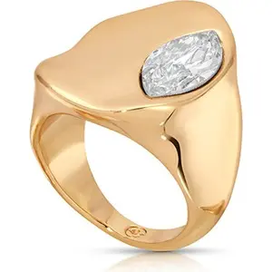Ettika Liquid Crystal Statement Ring - Gold