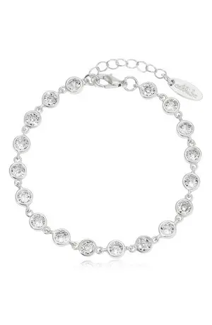 Ettika Crystal Link Bracelet - Silver