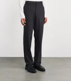 Sunspel Wool Cashmere Straight Trousers