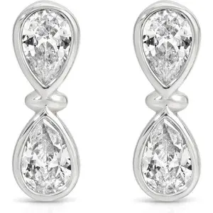 Ettika Infinity Crystal Drop Earrings