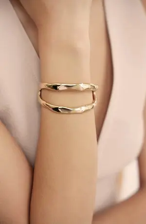 Ettika Double Open Cuff Bracelet