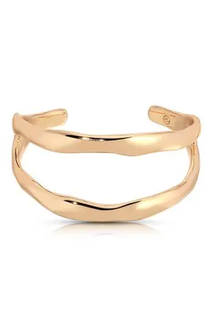 Ettika Double Open Cuff Bracelet - Gold
