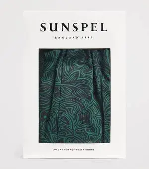Sunspel Cotton Printed Boxer Shorts