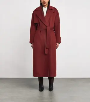 Brioni Cashmere Wrap Trench Coat