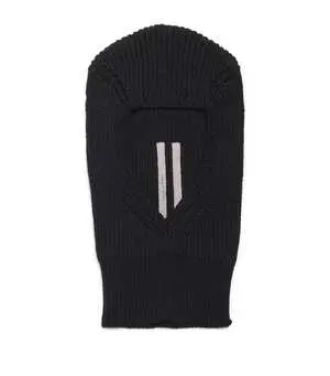 Rick Owens Virgin Wool Skull Balaclava - Black