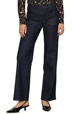 Sanctuary Marine Mid-rise Straight Leg Jeans