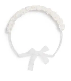 TARTINE ET CHOCOLAT Floral Lace Headband - Ivory