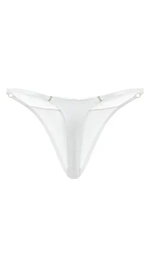 MERS SILK Mercy Silk & Lace Thong