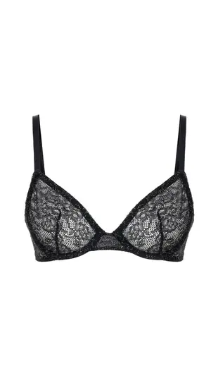 MERS SILK Shiny Lace Bra