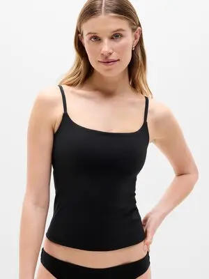 Athleta Scoop Neck Tankini Top A-c - Black