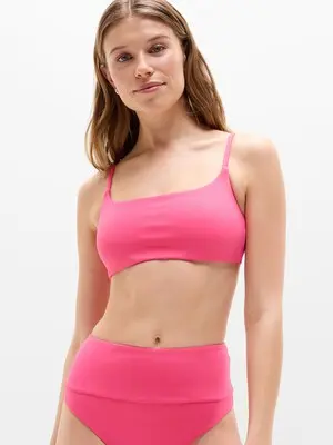Athleta Square Neck Bikini Top - Cerise