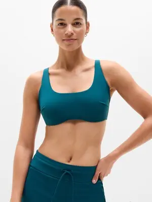 Athleta Oasis Underwire Bikini Top Coastal Teal