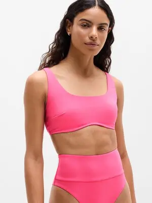 Athleta Oasis Underwire Bikini Top Cerise