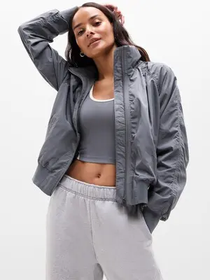 Athleta Jetset Bomber - Slate