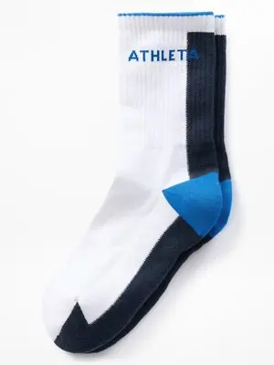Athleta Colorblock Everyday Crew Socks - Breaker/eclipse