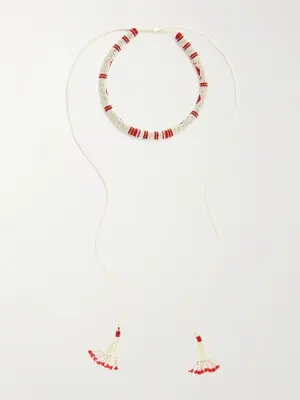 Isabel Marant Nina Beaded Necklace - White