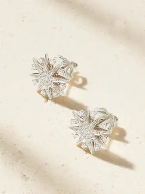 GARRARD 18-karat White Diamond Earrings