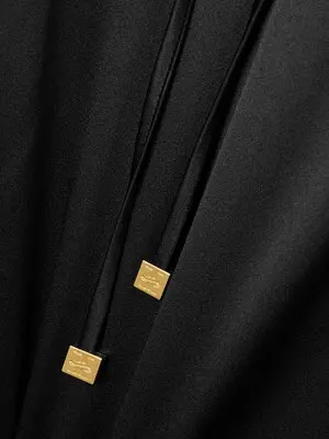 Eterne Carla Draped Halterneck Maxi Dress - Black