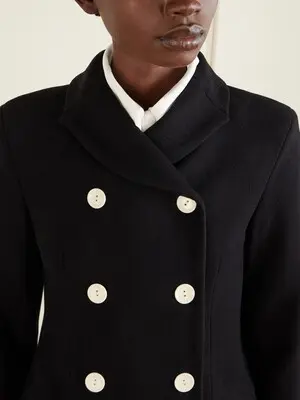 S.S.DALEY Marianne Double-breasted Wool-blend Jacket