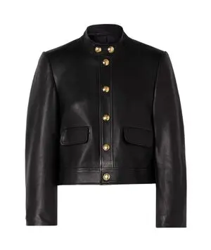 NILI LOTAN Hadley Leather Jacket - Black