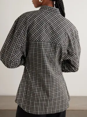 RÓHE Checked Cotton-poplin Shirt