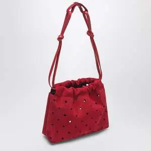 Manu Atelier Romy Perforated Suede Pouch